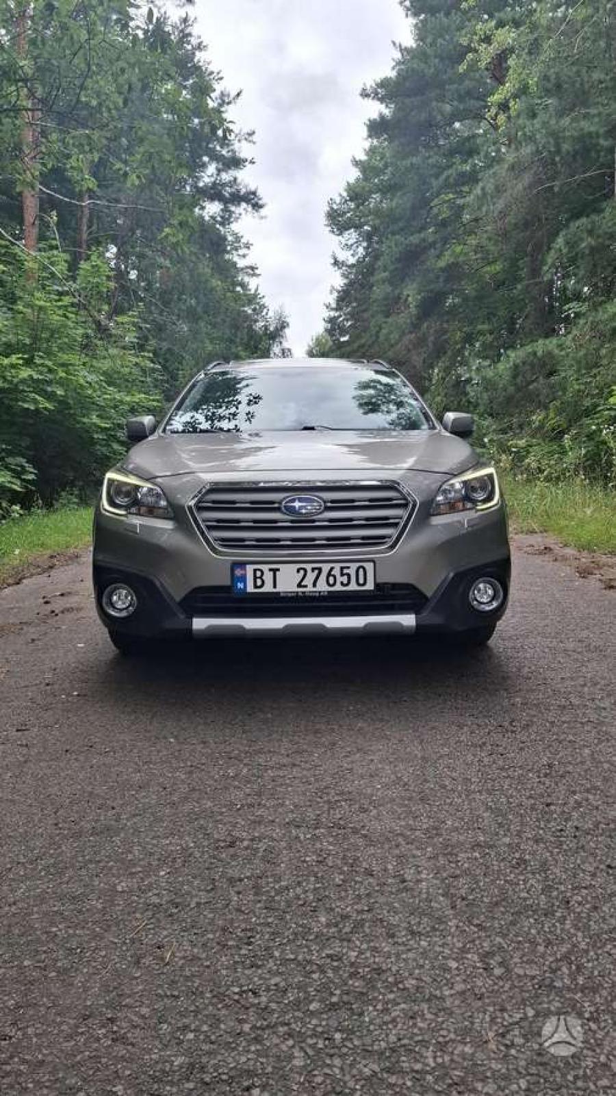 Pelēks Subaru Outback 2015 Viļņa, ar dzinēja tilpumu 2.50 L un nobraukumu 218 tūkst. km par 9800 €, foto 3 vietnē AUTOMOTO.COM.LV