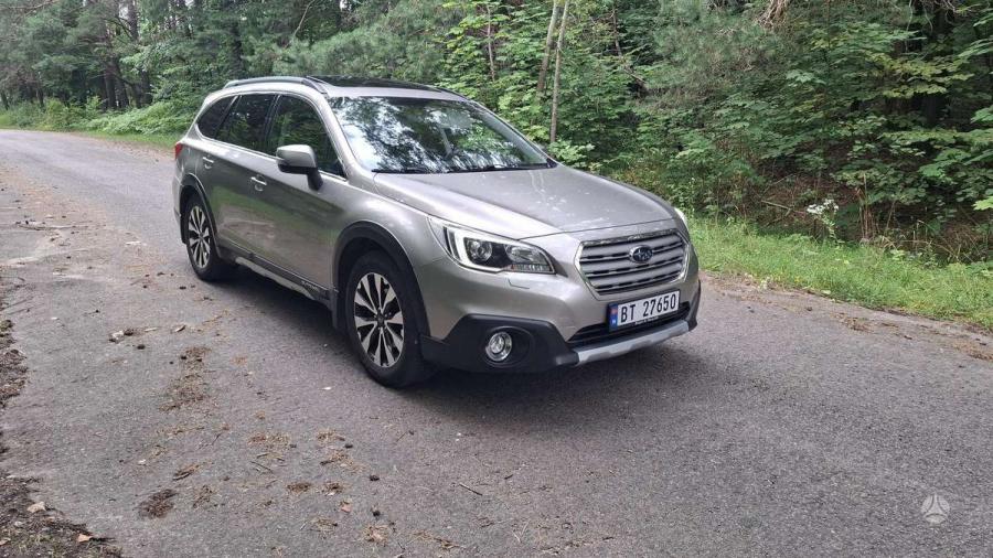Pelēks Subaru Outback 2015 Viļņa, ar dzinēja tilpumu 2.50 L un nobraukumu 218 tūkst. km par 9800 €, foto 4 vietnē AUTOMOTO.COM.LV