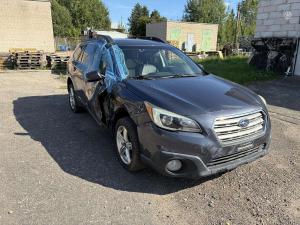 Pelēks Subaru Outback 2015 Alīta, ar dzinēja tilpumu 2.50 L un nobraukumu 174 tūkst. km par 6700 €, foto  vietnē AUTOMOTO.COM.LV