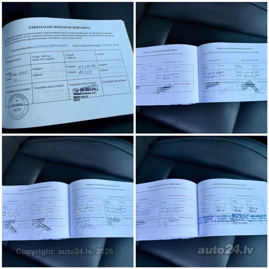 Grey Subaru Outback 2015 in Tallinn, with an engine capacity of 2.00 L and mileage of 201 thousand km for 9700 €, photo 26 on AUTOMOTO.COM.LV