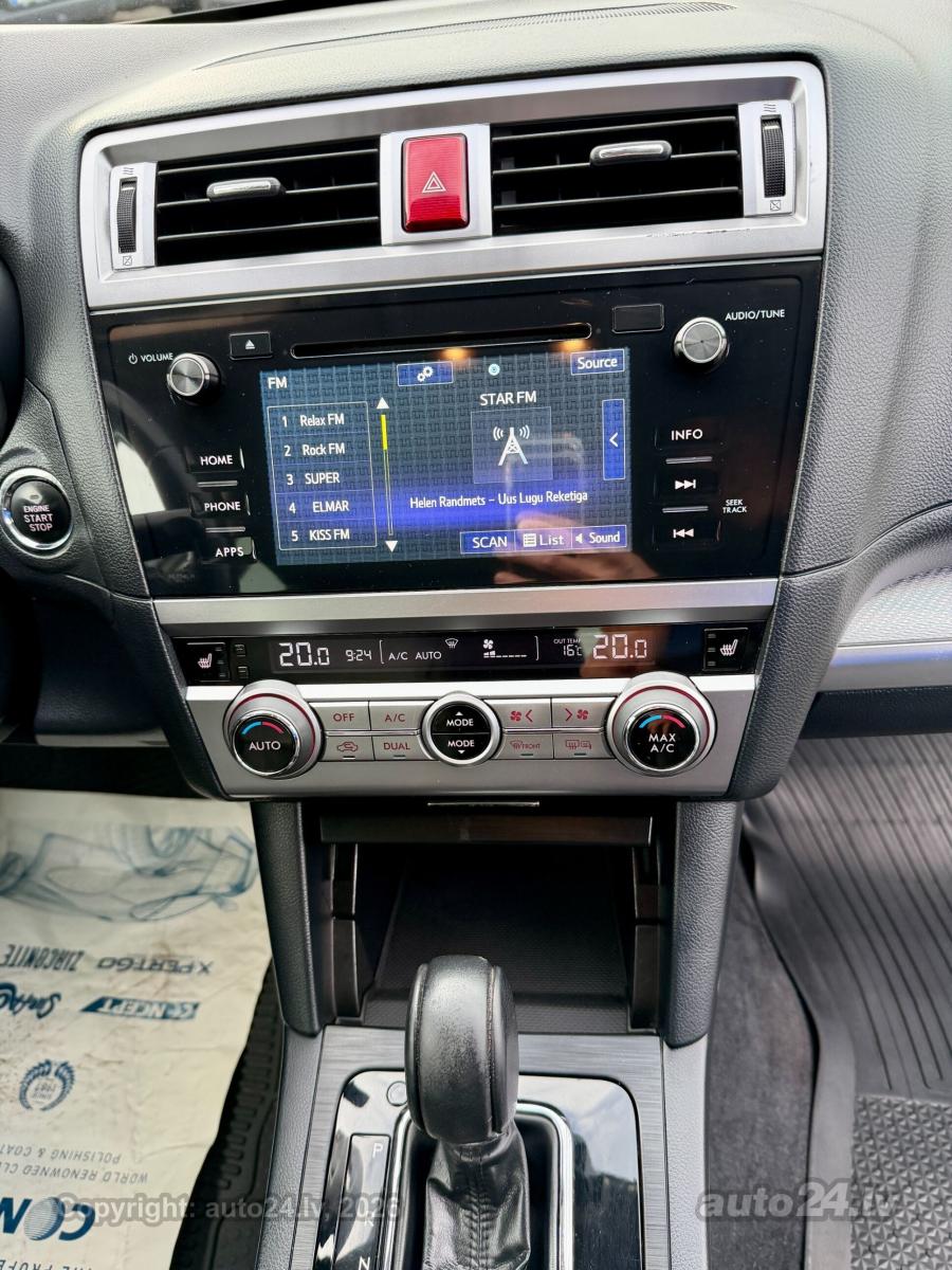 Grey Subaru Outback 2015 in Tallinn, with an engine capacity of 2.50 L and mileage of 220 thousand km for 9990 €, photo 17 on AUTOMOTO.COM.LV