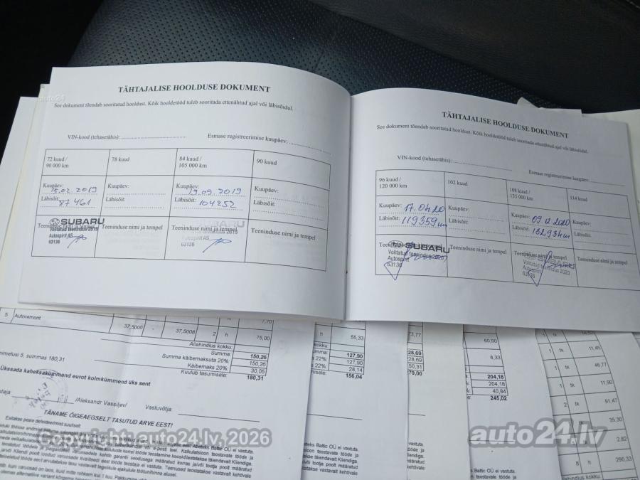 Серый Субару Аутбек 2015 в Тарту, объемом двигателя 2.50 л и пробегом 220 тыс. км за 10590 €, фото 15 на AUTOMOTO.COM.LV