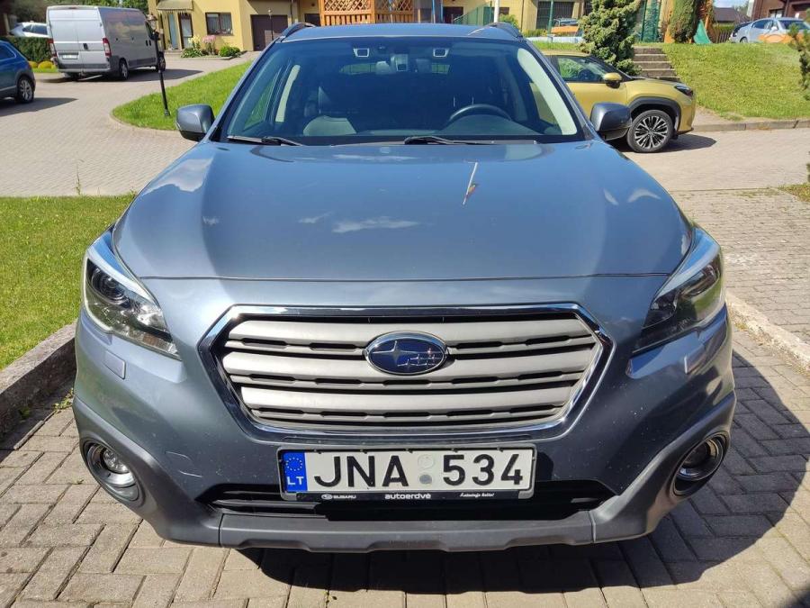 Pelēks Subaru Outback 2016 Viļņa, ar dzinēja tilpumu 2.00 L un nobraukumu 113 tūkst. km par 10600 €, foto 1 vietnē AUTOMOTO.COM.LV