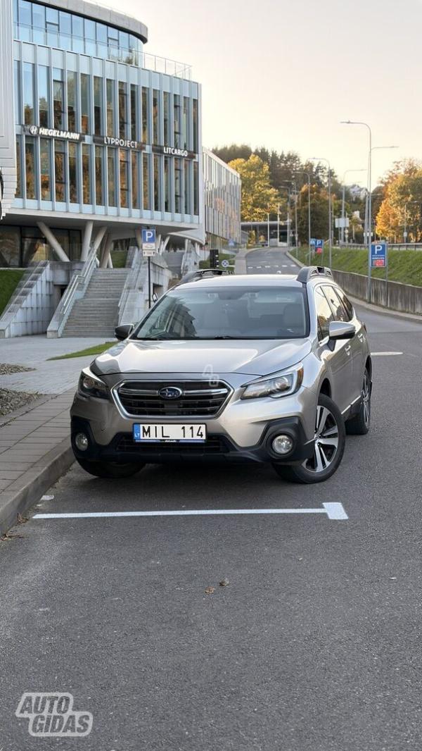 Pelēks Subaru Outback 2018 Viļņa, ar dzinēja tilpumu 2.50 L un nobraukumu 118 tūkst. km par 14999 €, foto  vietnē AUTOMOTO.COM.LV