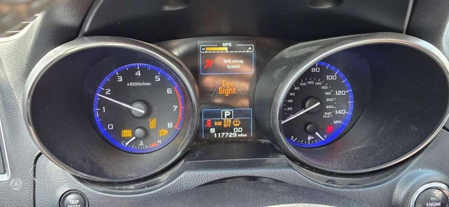 Grey Subaru Outback 2019 in Siauliai, with an engine capacity of 2.50 L and mileage of 117 thousand km for 4350 €, photo 17 on AUTOMOTO.COM.LV