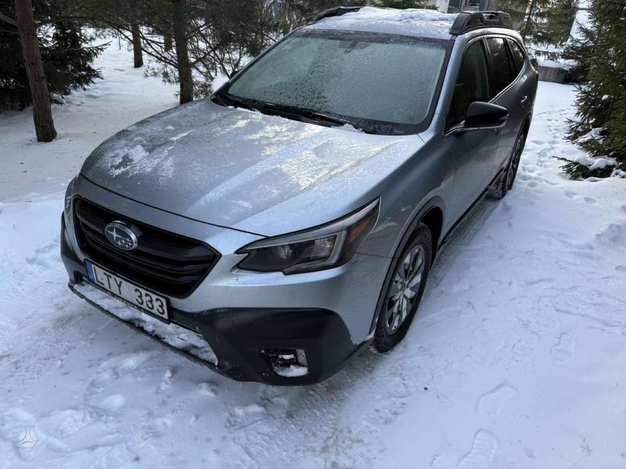 Grey Subaru Outback 2021 in Klaipeda, with an engine capacity of 2.39 L and mileage of 21 thousand km for 15500 €, photo 1 on AUTOMOTO.COM.LV