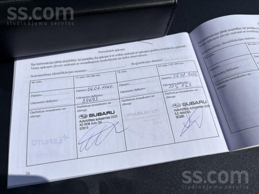 Серый Субару Аутбек 2021 в Рига, объемом двигателя 2.50 л и пробегом 114 тыс. км за 21500 €, фото 25 на AUTOMOTO.COM.LV
