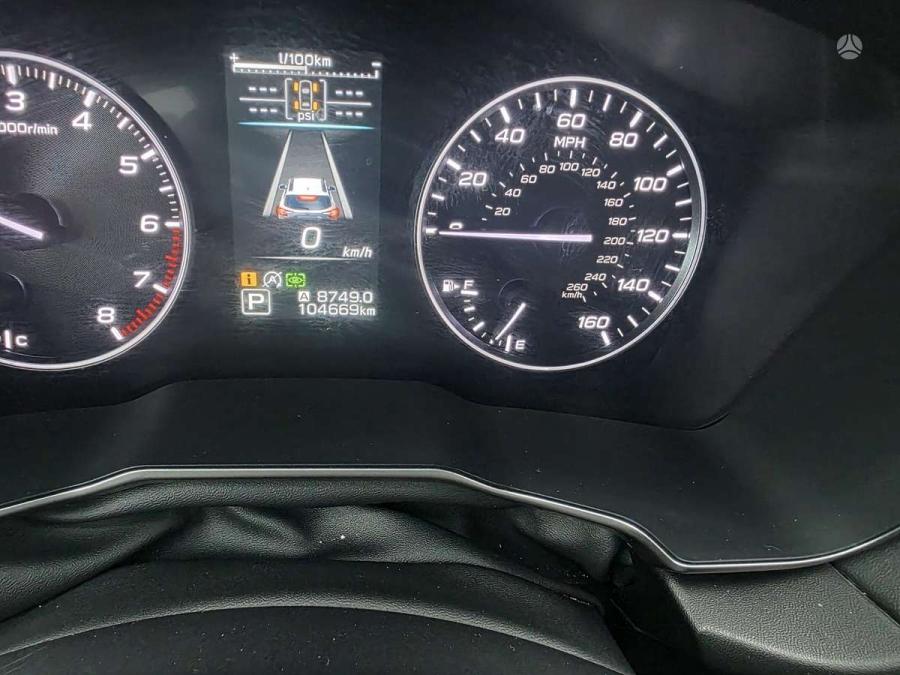 Grey Subaru Outback 2021 in Vilnius, with an engine capacity of 2.50 L and mileage of 104 thousand km for 24000 €, photo 14 on AUTOMOTO.COM.LV