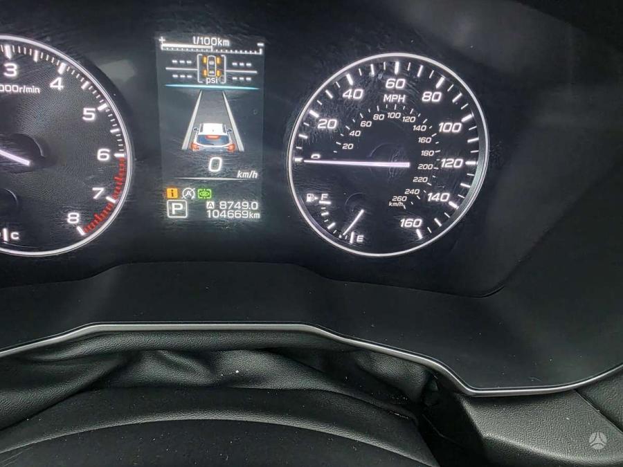 Grey Subaru Outback 2021 in Vilnius, with an engine capacity of 2.50 L and mileage of 104 thousand km for 21800 €, photo 14 on AUTOMOTO.COM.LV