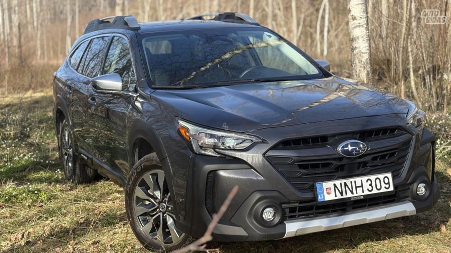 Grey Subaru Outback 2023 in Klaipeda, with an engine capacity of 2.50 L and mileage of 15 thousand km for 27000 €, photo 1 on AUTOMOTO.COM.LV