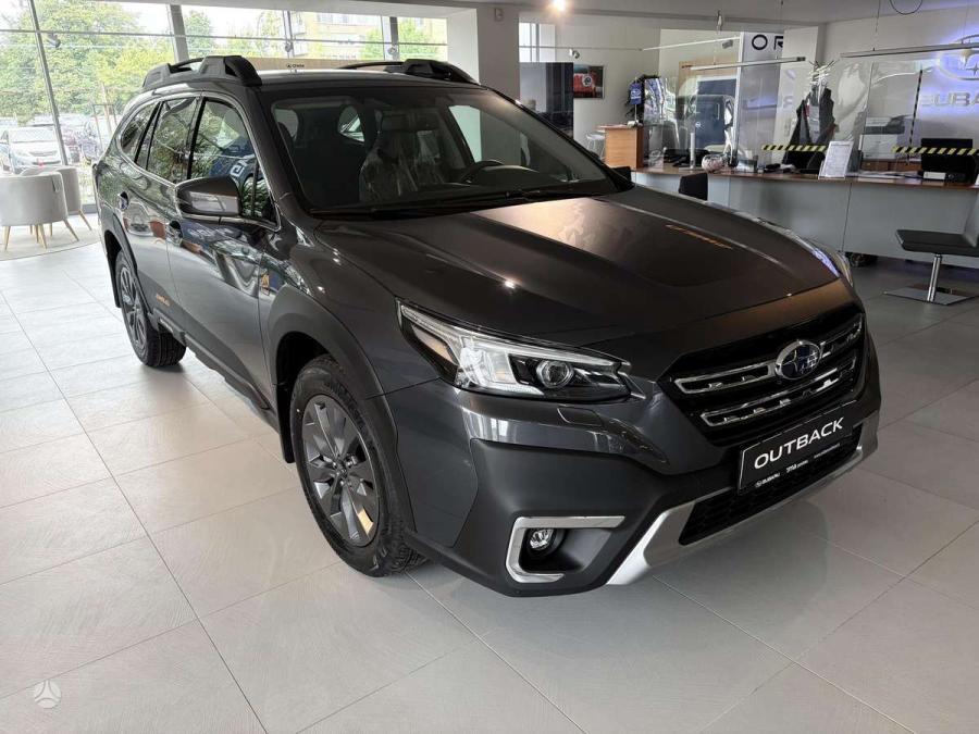 Grey Subaru Outback 2026 in Vilnius, with an engine capacity of 2.50 L and mileage of 0 thousand km for 36590 €, photo 4 on AUTOMOTO.COM.LV