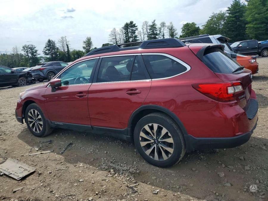 Sarkans Subaru Outback 2015 Prienai, ar dzinēja tilpumu 2.50 L un nobraukumu 235 tūkst. km par 4950 €, foto 3 vietnē AUTOMOTO.COM.LV