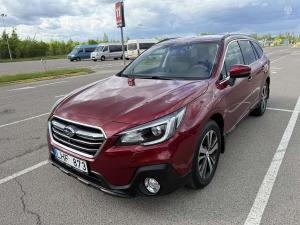 Sarkans Subaru Outback 2020 Kauņa, ar dzinēja tilpumu 2.50 L un nobraukumu 69 tūkst. km par 23950 €, foto  vietnē AUTOMOTO.COM.LV