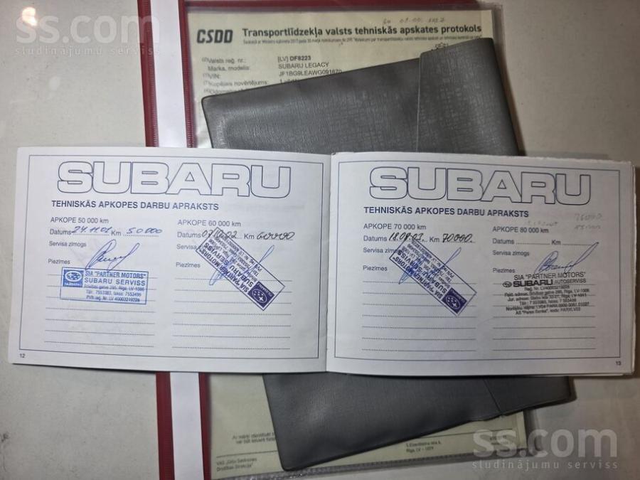 Sarkans Subaru Outback 1998 Rīga, ar dzinēja tilpumu 2.50 L un nobraukumu 280 tūkst. km par 6500 €, foto 14 vietnē AUTOMOTO.COM.LV