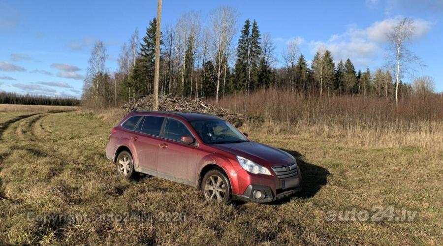 Red Subaru Outback 2013 in Tallinn, with an engine capacity of 2.50 L and mileage of 180 thousand km for 6500 €, photo 7 on AUTOMOTO.COM.LV