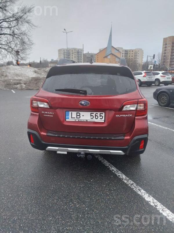 Red Subaru Outback 2015 in Riga, with an engine capacity of 2.50 L and mileage of 0 thousand km for 13500 €, photo 2 on AUTOMOTO.COM.LV