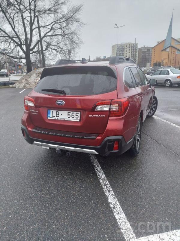 Red Subaru Outback 2015 in Riga, with an engine capacity of 2.50 L and mileage of 0 thousand km for 13500 €, photo 2 on AUTOMOTO.COM.LV