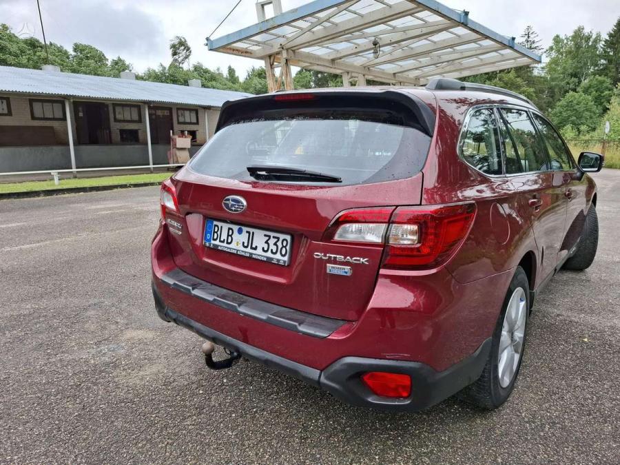 Sarkans Subaru Outback 2015 Utena, ar dzinēja tilpumu 2.00 L un nobraukumu 185 tūkst. km par 7200 €, foto 7 vietnē AUTOMOTO.COM.LV