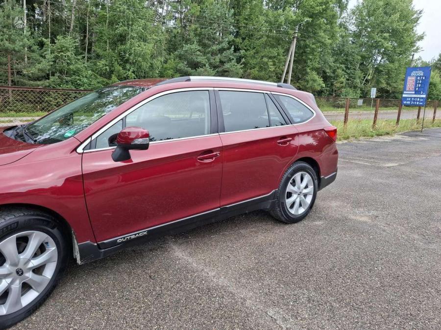 Sarkans Subaru Outback 2015 Utena, ar dzinēja tilpumu 2.00 L un nobraukumu 185 tūkst. km par 7200 €, foto 10 vietnē AUTOMOTO.COM.LV