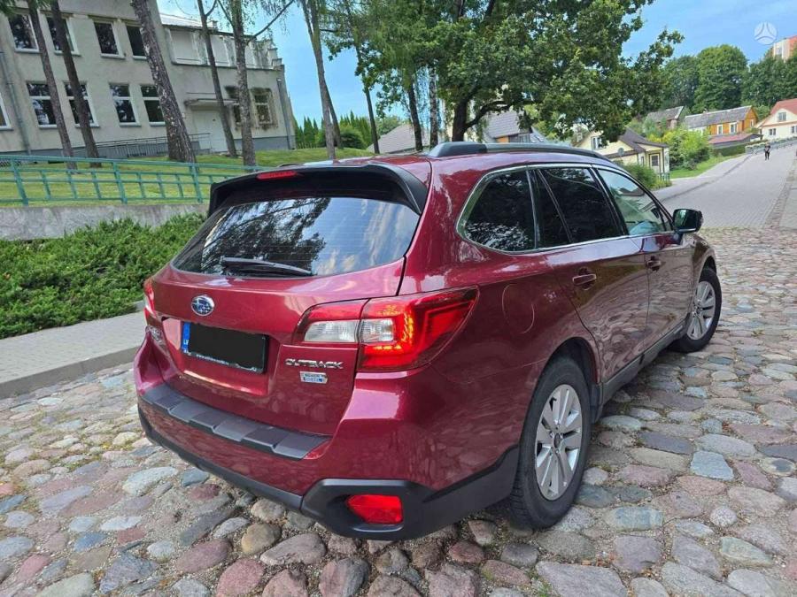 Sarkans Subaru Outback 2016 Utena, ar dzinēja tilpumu 2.00 L un nobraukumu 160 tūkst. km par 5950 €, foto 4 vietnē AUTOMOTO.COM.LV