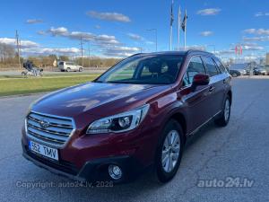 Sarkans Subaru Outback 2017 Tartu, ar dzinēja tilpumu 2.50 L un nobraukumu 124 tūkst. km par 15700 €, foto  vietnē AUTOMOTO.COM.LV