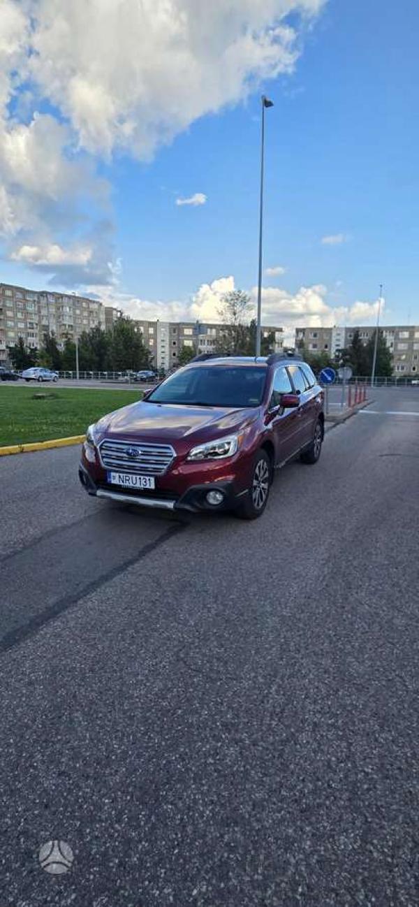 Sarkans Subaru Outback 2017 Viļņa, ar dzinēja tilpumu 2.50 L un nobraukumu 215 tūkst. km par 13000 €, foto 1 vietnē AUTOMOTO.COM.LV