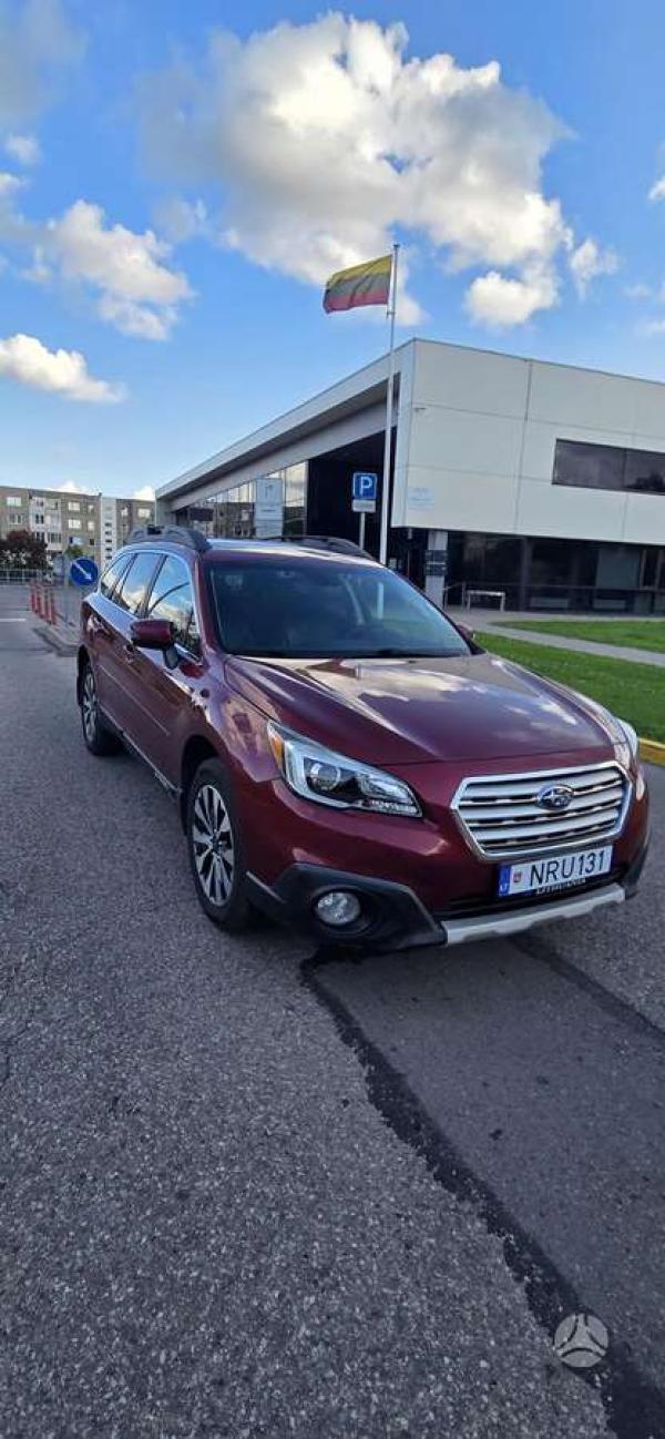Sarkans Subaru Outback 2017 Viļņa, ar dzinēja tilpumu 2.50 L un nobraukumu 215 tūkst. km par 13000 €, foto 3 vietnē AUTOMOTO.COM.LV