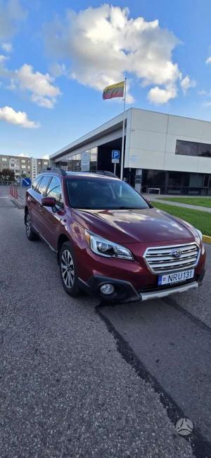 Red Subaru Outback 2017 in Vilnius, with an engine capacity of 2.50 L and mileage of 215 thousand km for 13000 €, photo 3 on AUTOMOTO.COM.LV