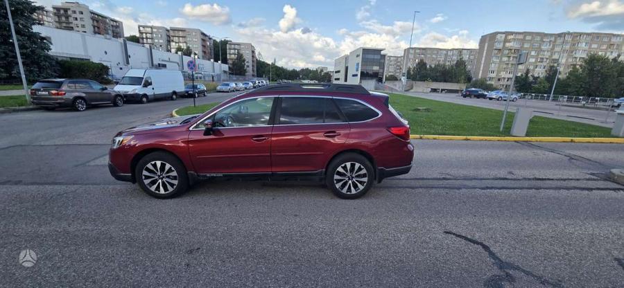 Red Subaru Outback 2017 in Vilnius, with an engine capacity of 2.50 L and mileage of 215 thousand km for 13000 €, photo 6 on AUTOMOTO.COM.LV