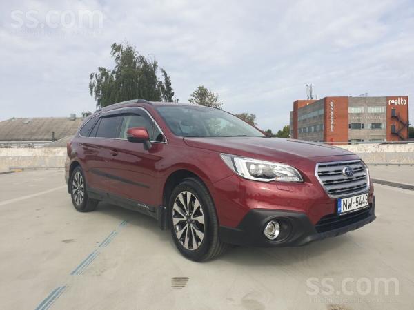 Red Subaru Outback 2018 in Riga, with an engine capacity of 2.00 L and mileage of 114 thousand km for 16000 €, photo 1 on AUTOMOTO.COM.LV