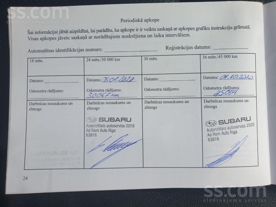 Red Subaru Outback 2018 in Riga, with an engine capacity of 2.00 L and mileage of 114 thousand km for 16000 €, photo 30 on AUTOMOTO.COM.LV