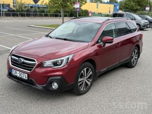 Sarkans Subaru Outback 2018 Rīga, ar dzinēja tilpumu 2.50 L un nobraukumu 158 tūkst. km par 15900 €, foto  vietnē AUTOMOTO.COM.LV