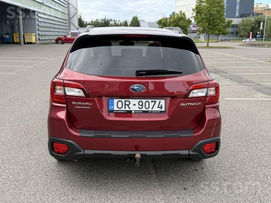 Sarkans Subaru Outback 2018 Rīga, ar dzinēja tilpumu 2.50 L un nobraukumu 158 tūkst. km par 15900 €, foto 5 vietnē AUTOMOTO.COM.LV