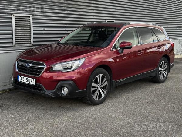 Red Subaru Outback 2018 in Riga, with an engine capacity of 2.50 L and mileage of 158 thousand km for 15900 €, photo 1 on AUTOMOTO.COM.LV