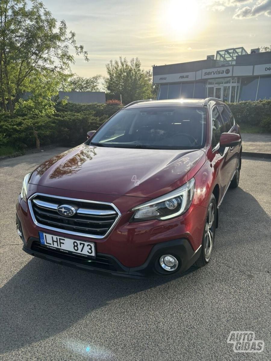 Red Subaru Outback 2019 in Vilnius, with an engine capacity of 2.50 L and mileage of 68 thousand km for 15900 €, photo 3 on AUTOMOTO.COM.LV