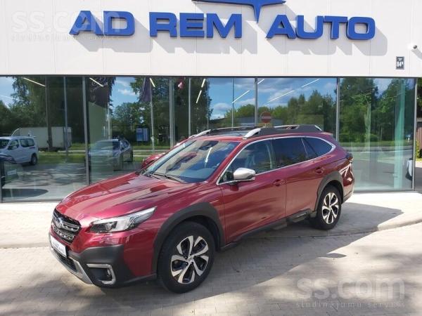 Red Subaru Outback 2022 in Riga, with an engine capacity of 2.50 L and mileage of 38 thousand km for 28500 €, photo 1 on AUTOMOTO.COM.LV