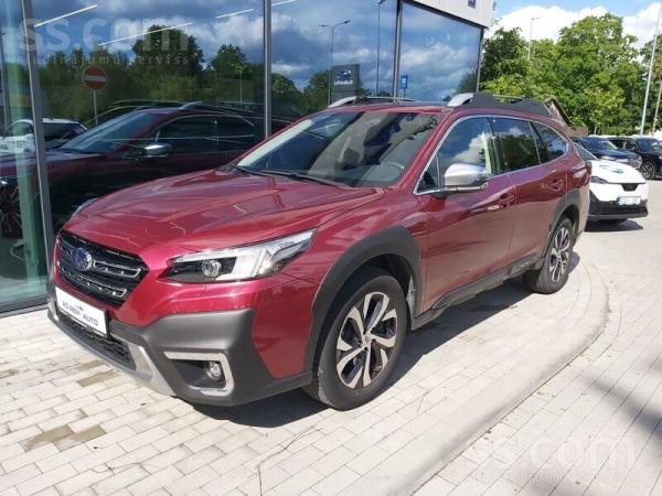 Red Subaru Outback 2022 in Riga, with an engine capacity of 2.50 L and mileage of 38 thousand km for 28500 €, photo 2 on AUTOMOTO.COM.LV