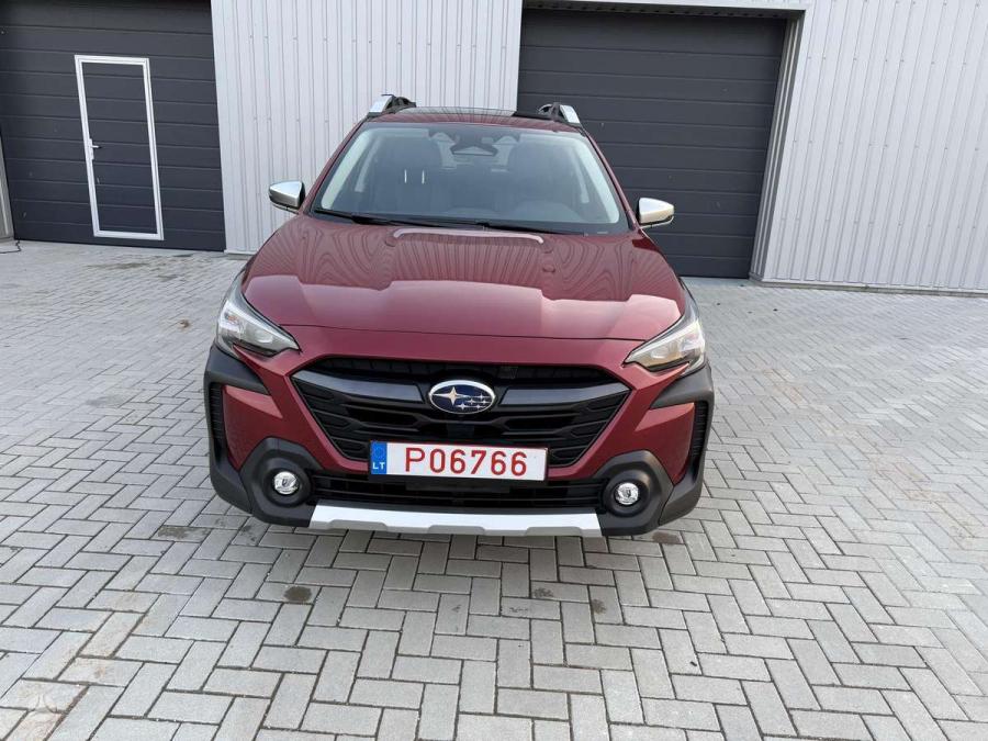 Red Subaru Outback 2023 in Panevezys, with an engine capacity of 2.39 L and mileage of 83 thousand km for 23900 €, photo 1 on AUTOMOTO.COM.LV