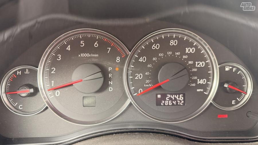 Subaru Outback 2008 in Vilnius, with an engine capacity of 2.50 L and mileage of 286 thousand km for 2650 €, photo 17 on AUTOMOTO.COM.LV