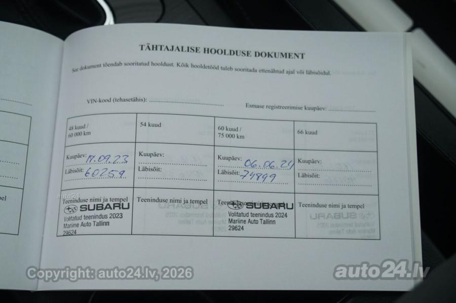 Субару Аутбек 2020 в Таллин, объемом двигателя 2.50 л и пробегом 110 тыс. км за 20990 €, фото 16 на AUTOMOTO.COM.LV