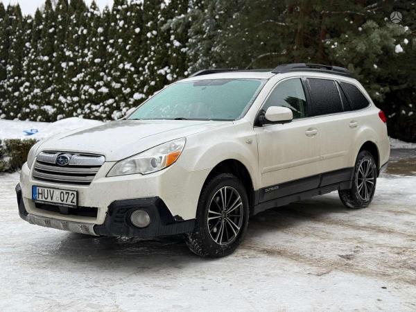 Balts Subaru Outback 2014 Viļņa, ar dzinēja tilpumu 2.52 L un nobraukumu 137 tūkst. km par 8100 €, foto 1 vietnē AUTOMOTO.COM.LV