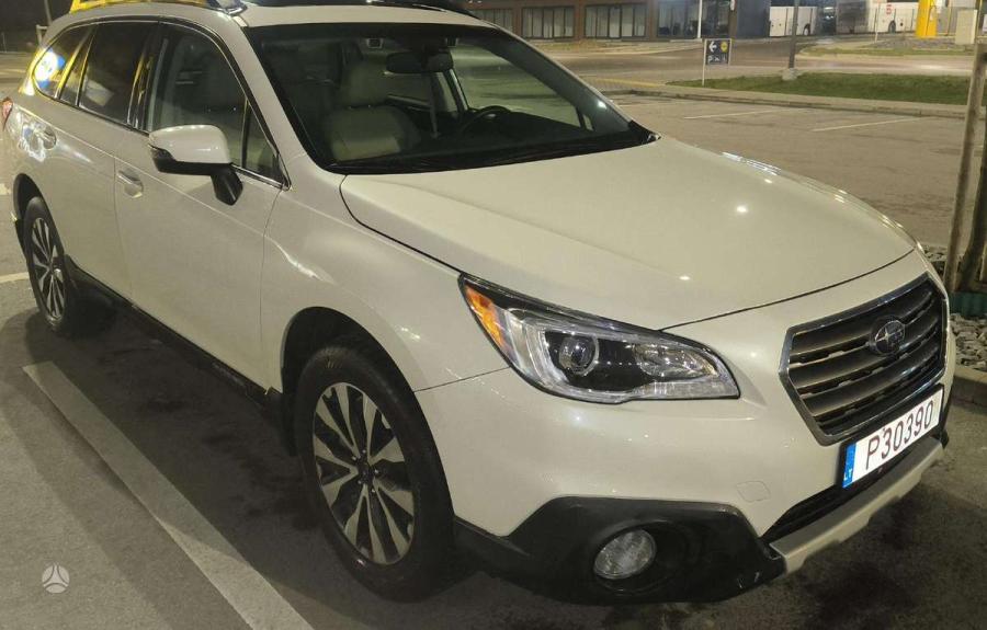 Balts Subaru Outback 2015 Kauņa, ar dzinēja tilpumu 2.50 L un nobraukumu 43 tūkst. km par 13999 €, foto 1 vietnē AUTOMOTO.COM.LV