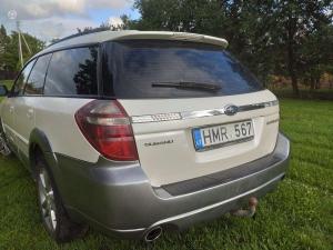 White Subaru Outback 2007 in Skuodas, with an engine capacity of 2.50 L and mileage of 410 thousand km for 2400 €, photo 9 on AUTOMOTO.COM.LV