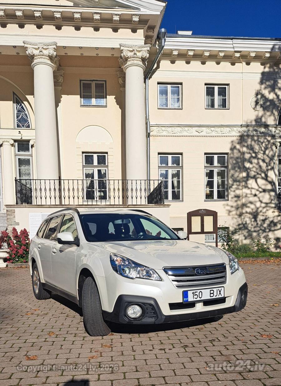 White Subaru Outback 2013 in Saku, with an engine capacity of 2.50 L and mileage of 199 thousand km for 6300 €, photo 1 on AUTOMOTO.COM.LV