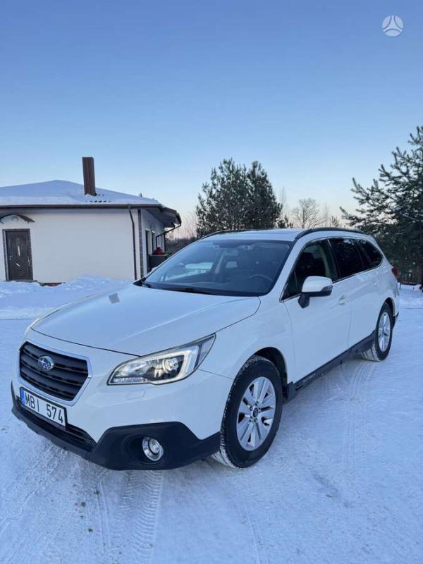 Balts Subaru Outback 2015 Viļņa, ar dzinēja tilpumu 2.00 L un nobraukumu 212 tūkst. km par 7450 €, foto 1 vietnē AUTOMOTO.COM.LV