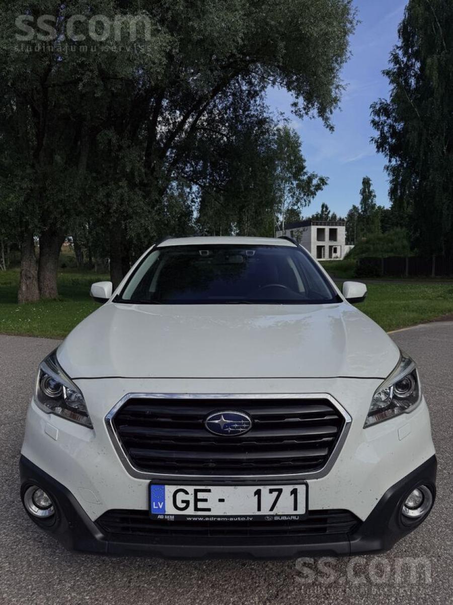 White Subaru Outback 2015 in Riga, with an engine capacity of 2.00 L and mileage of 278 thousand km for 10500 €, photo 1 on AUTOMOTO.COM.LV