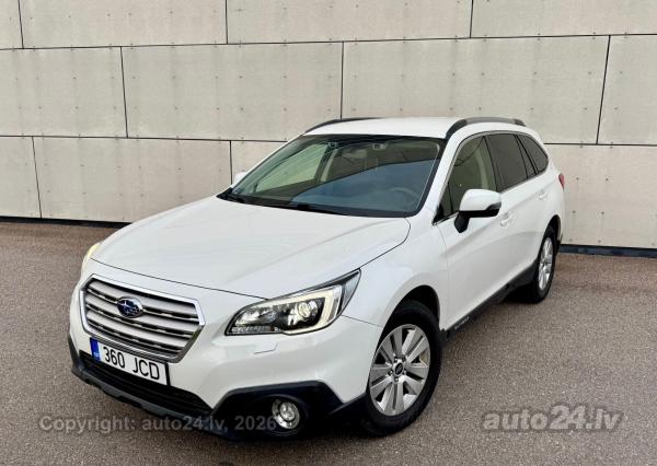 White Subaru Outback 2015 in Tallinn, with an engine capacity of 2.00 L and mileage of 241 thousand km for 8999 €, photo 1 on AUTOMOTO.COM.LV