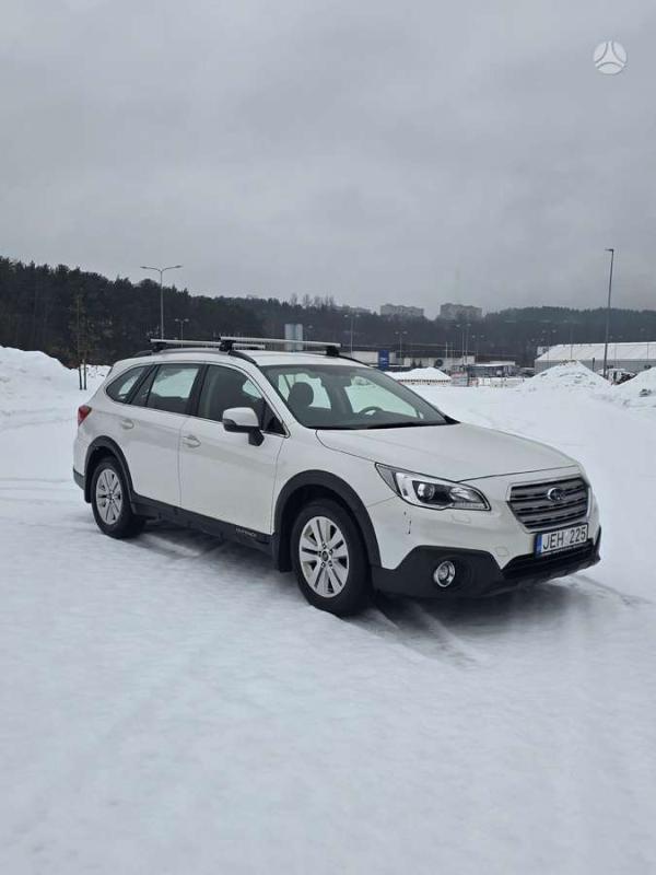 Balts Subaru Outback 2016 Viļņa, ar dzinēja tilpumu 2.00 L un nobraukumu 210 tūkst. km par 8500 €, foto 1 vietnē AUTOMOTO.COM.LV
