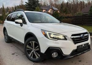 White Subaru Outback 2018 in Mazeikiai, with an engine capacity of 2.50 L and mileage of 136 thousand km for 17400 €, photo  on AUTOMOTO.COM.LV
