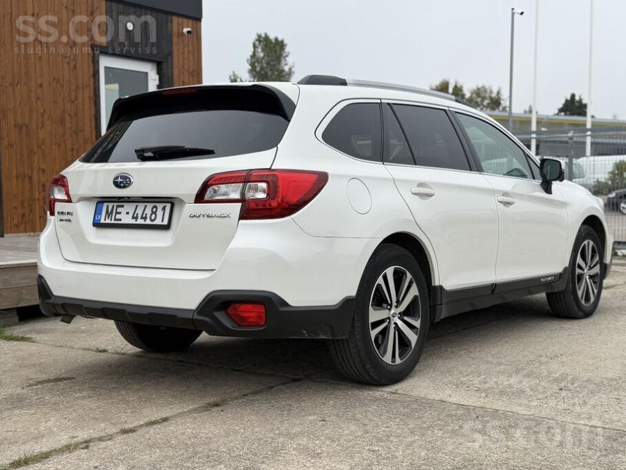 White Subaru Outback 2019 in Riga, with an engine capacity of 2.50 L and mileage of 107 thousand km for 18500 €, photo 19 on AUTOMOTO.COM.LV
